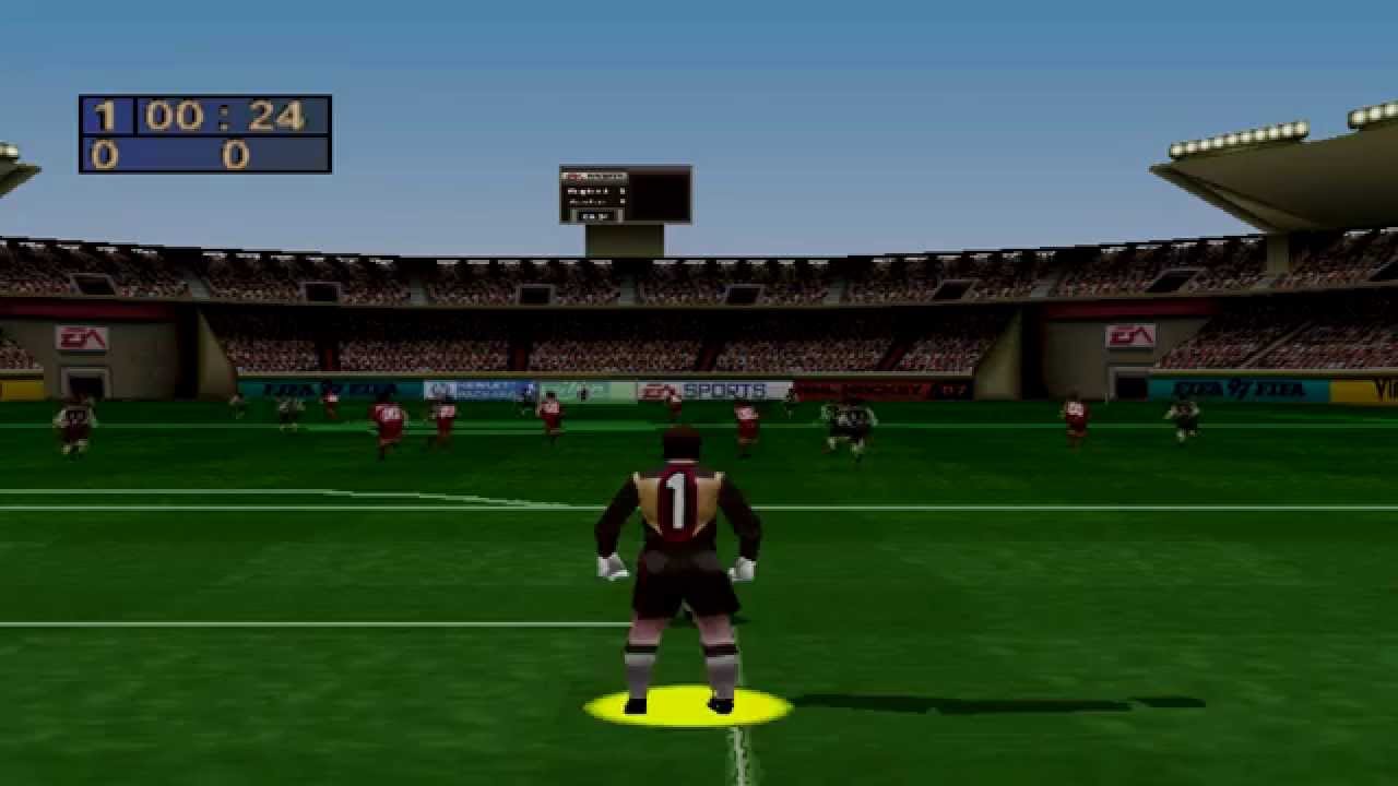 FIFA Soccer 97 Gameplay Friendly Match (PlayStation) - YouTube