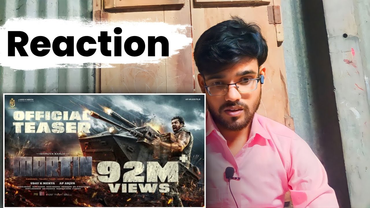 #Martin - Teaser [4K] | Reaction | Dhruva Sarja | AP Arjun | Uday K ...