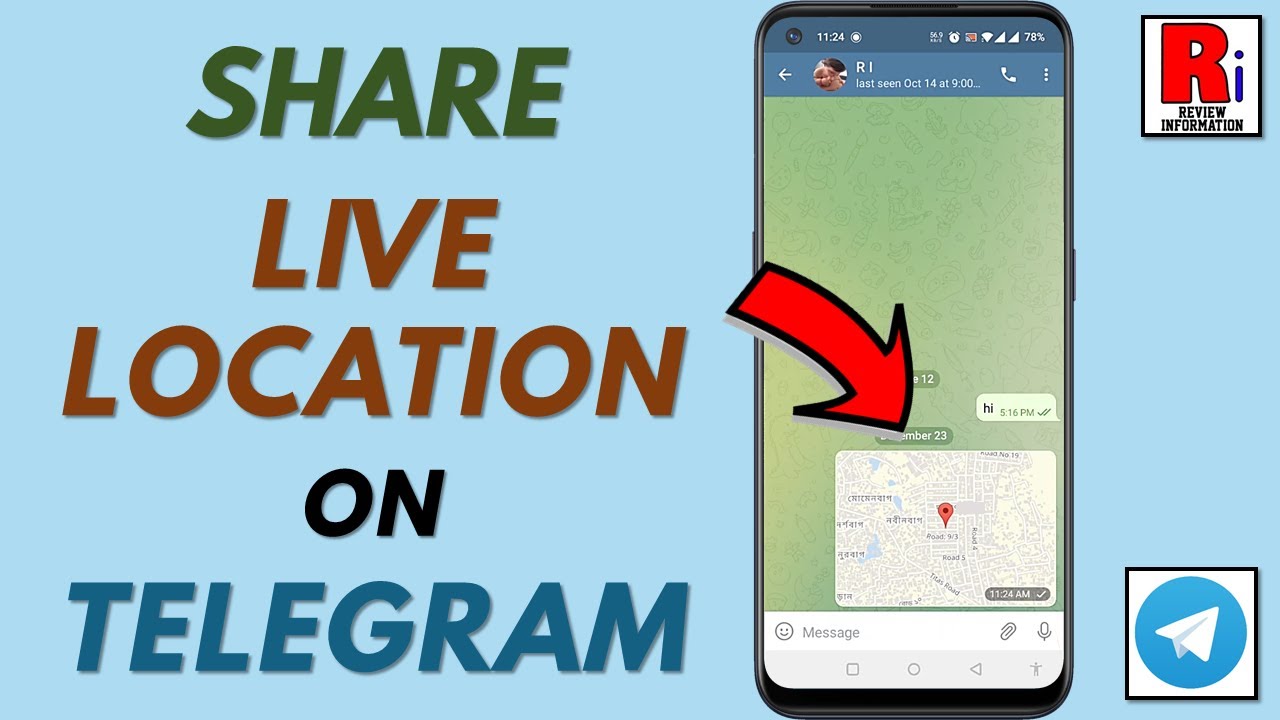 How to Share Your Live Location to Someone on Telegram - YouTube
