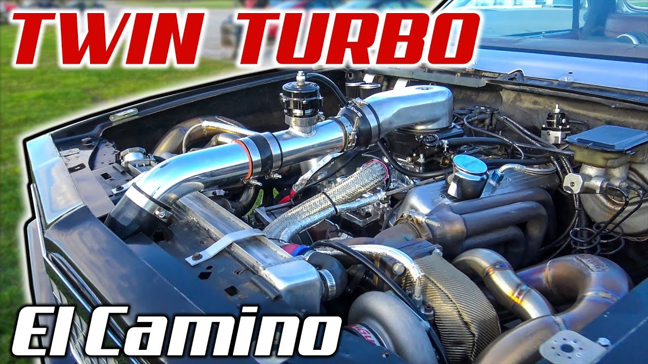 Twin Turbo EL CAMINO -- (1/4 Mile & Review) - YouTube