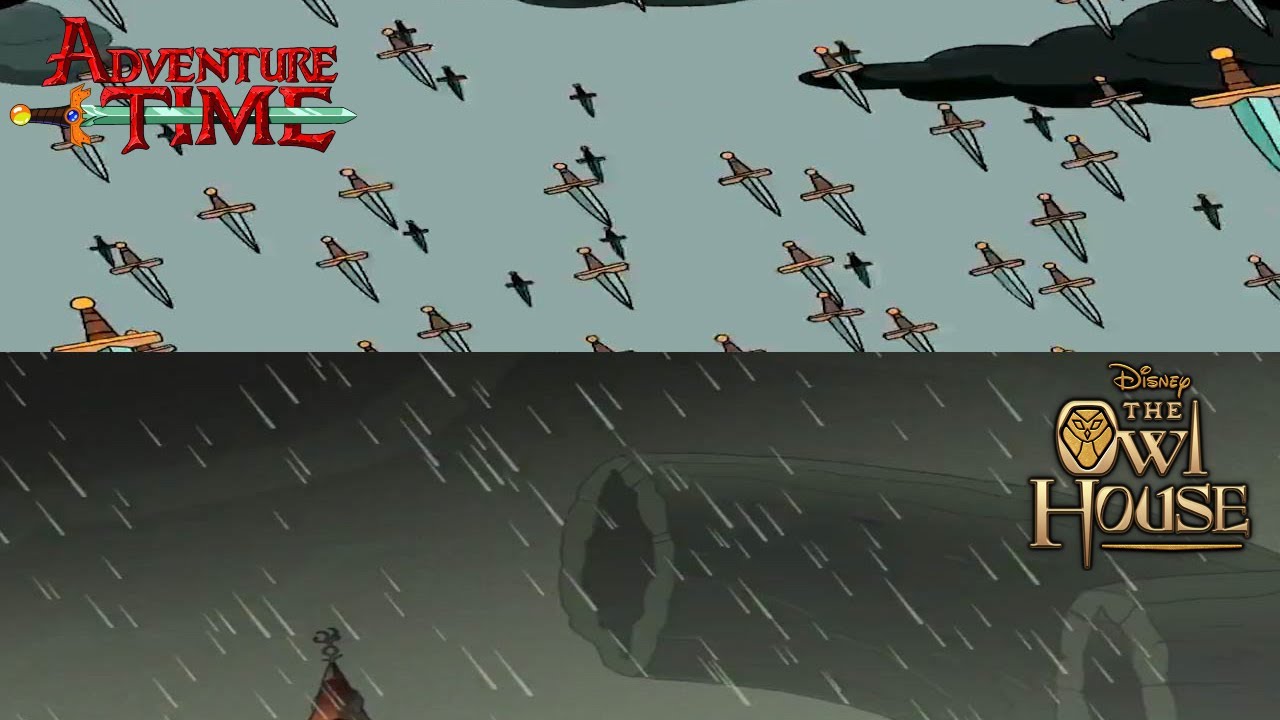 Adventure Time and The Owl House Boiling Rain and Knife Storm - YouTube