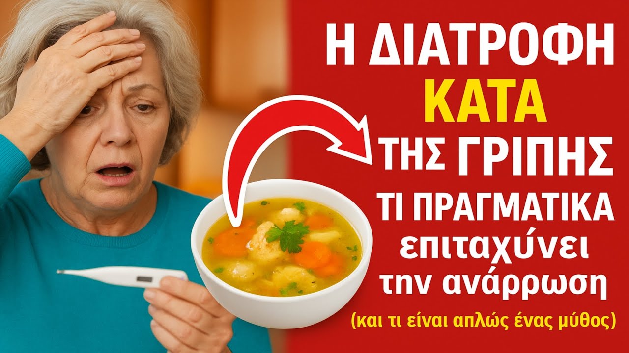 Η ΔΙΑΤΡΟΦΗ ΚΑΤΑ ΤΗΣ ΓΡΙΠΗΣ: Τι ΠΡΑΓΜΑΤΙΚΑ επιταχύνει την ανάρρωση (και ...