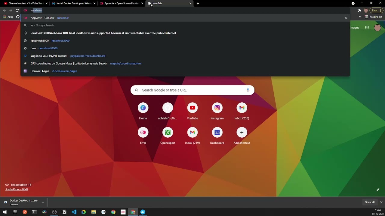 AfroCom - Local Config1: Appwrite installation - YouTube AfroCom - Local Config1: Appwrite installation - YouTube