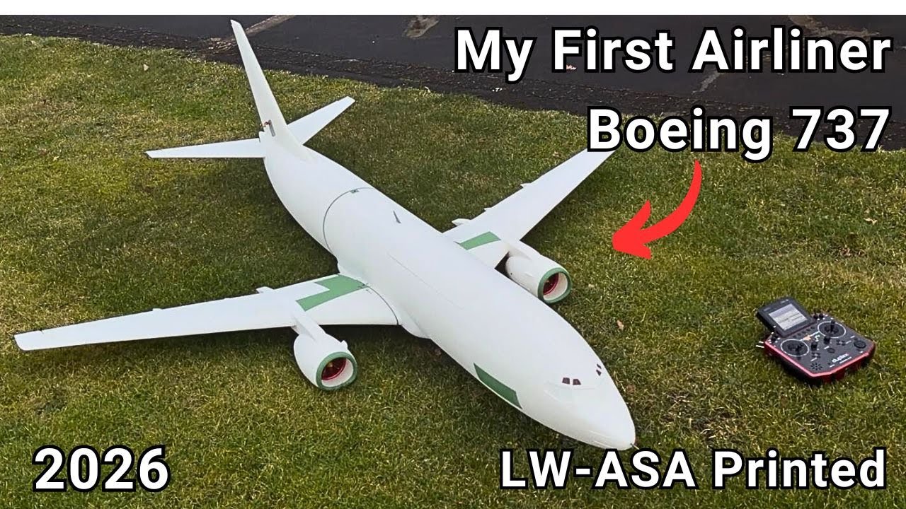 Boeing 737 RC Giant 3D‑Printed Airliner / Build and Fly Maiden Flight ...