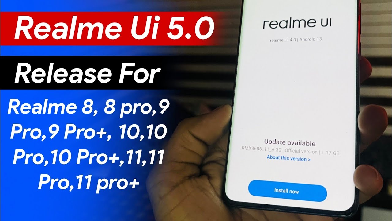 Realme Ui 5.0 And Android 14 Update For Realme 8 4g,9,9 Pro,9Pro+,10 ...