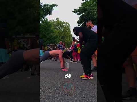 Thử thách 1000 cái chống đẩy ngoài đường (Cred: @masked_mediator) - YouTube