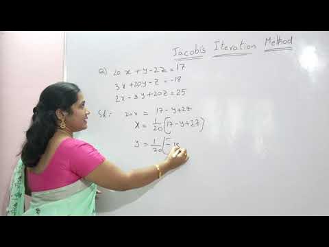JACOBIS ITERATION METHOD/NUMERICAL METHODS/ITERATIVE METHODS/JNTU/AU ...