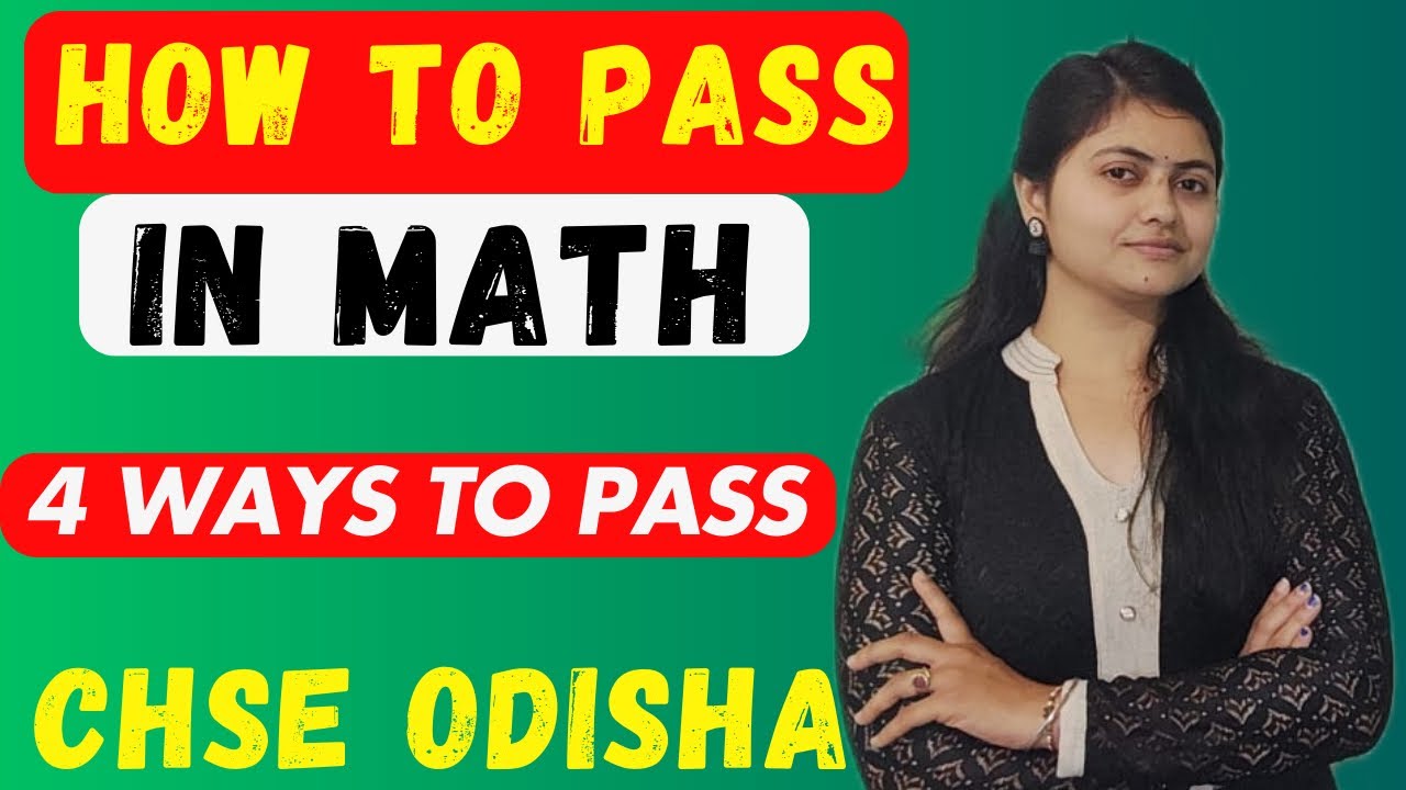 Best strategy to pass in math| How to pass in math 12th board chse ...