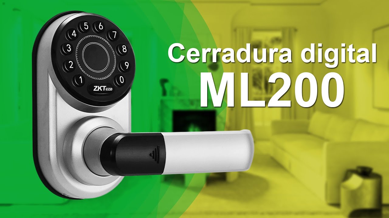 Cerradura digital bluetooth ZKTeco ML200 para casa, oficinas ...