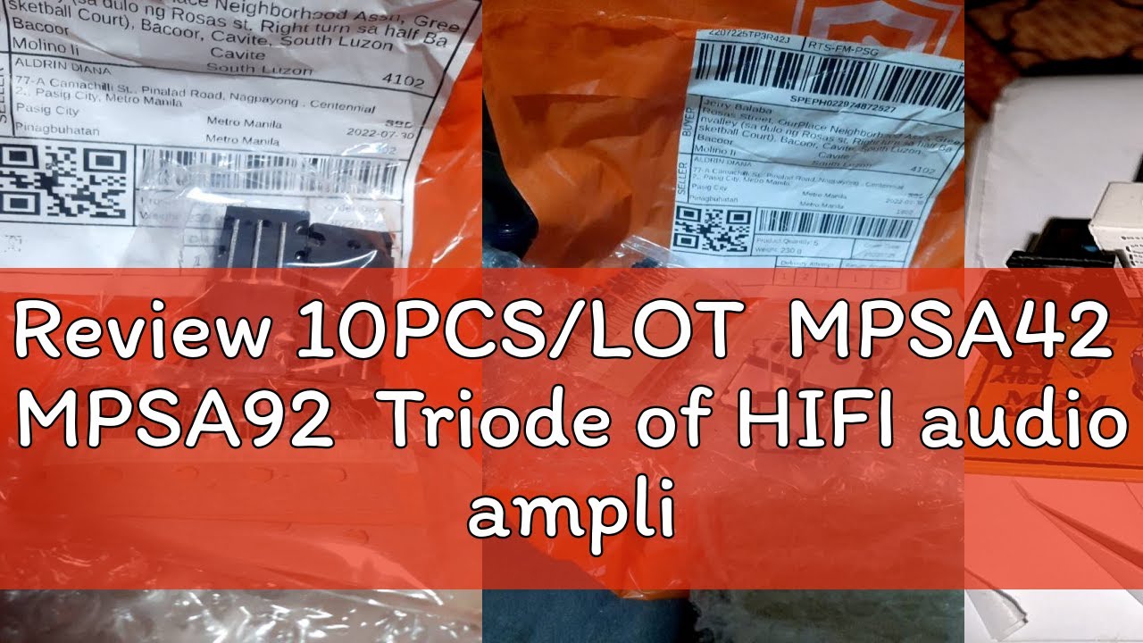Review 10PCS/LOT MPSA42 MPSA92 Triode of HIFI audio amplifier a92 a42 ...