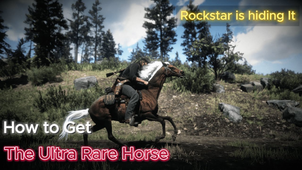 The Ultra Rare Horse in rdr2, (Rockstar Kept It A Secret) - YouTube
