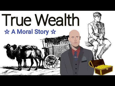 English Short Story Learning ||True Wealth || Moral Story || - YouTube