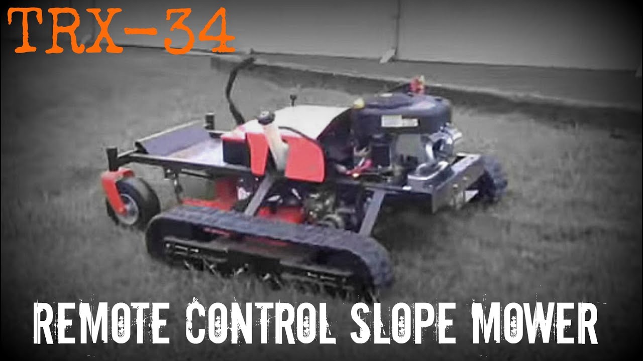 SUMMIT MOWERS TRX-34 Remote Control Slope Mower - YouTube