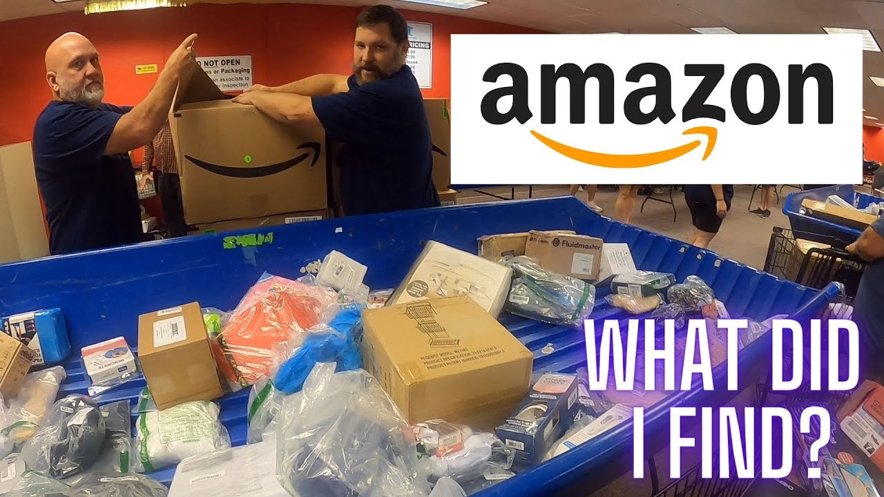 I was FIRST IN LINE at the Amazon Bin Sale - YouTube