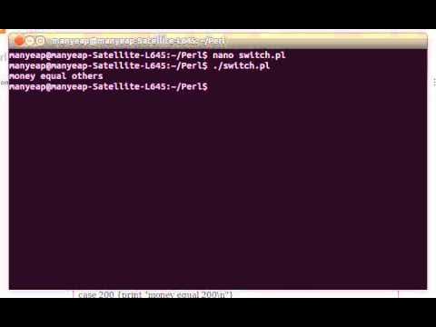 Perl Switch Case Example - YouTube