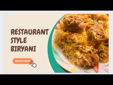 Restaurant Style biryani | CHEF MZM - YouTube
