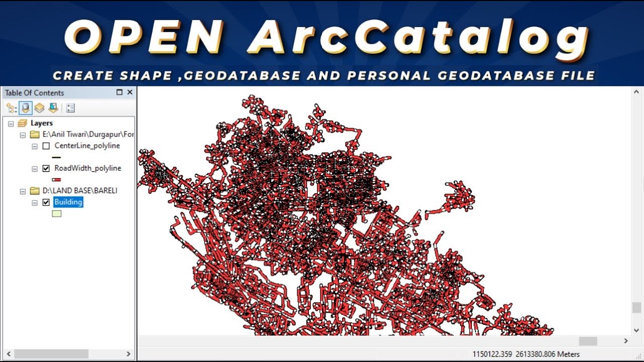 Open ArcCatalog I Create a new geodatabase I feature datasets I Add ...