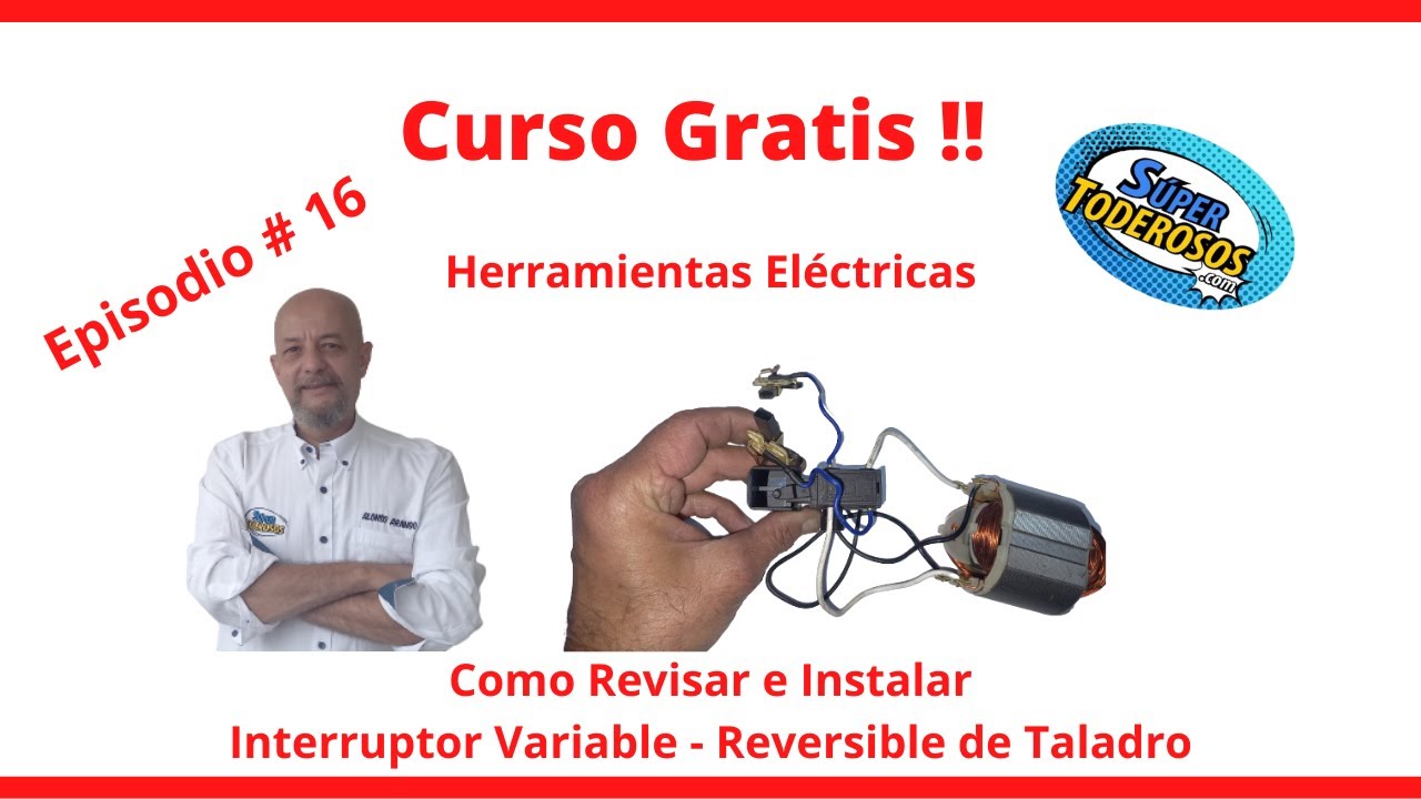 COMO CONECTAR Y REVISAR INTERRUPTOR VARIABLE DE ROTOPERCUTOR, TALADRO O ...