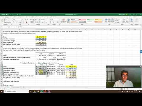 Segment Reporting - segmented income statement - YouTube