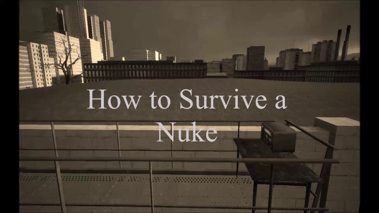 How to Survive a Nuke | Gmod - YouTube
