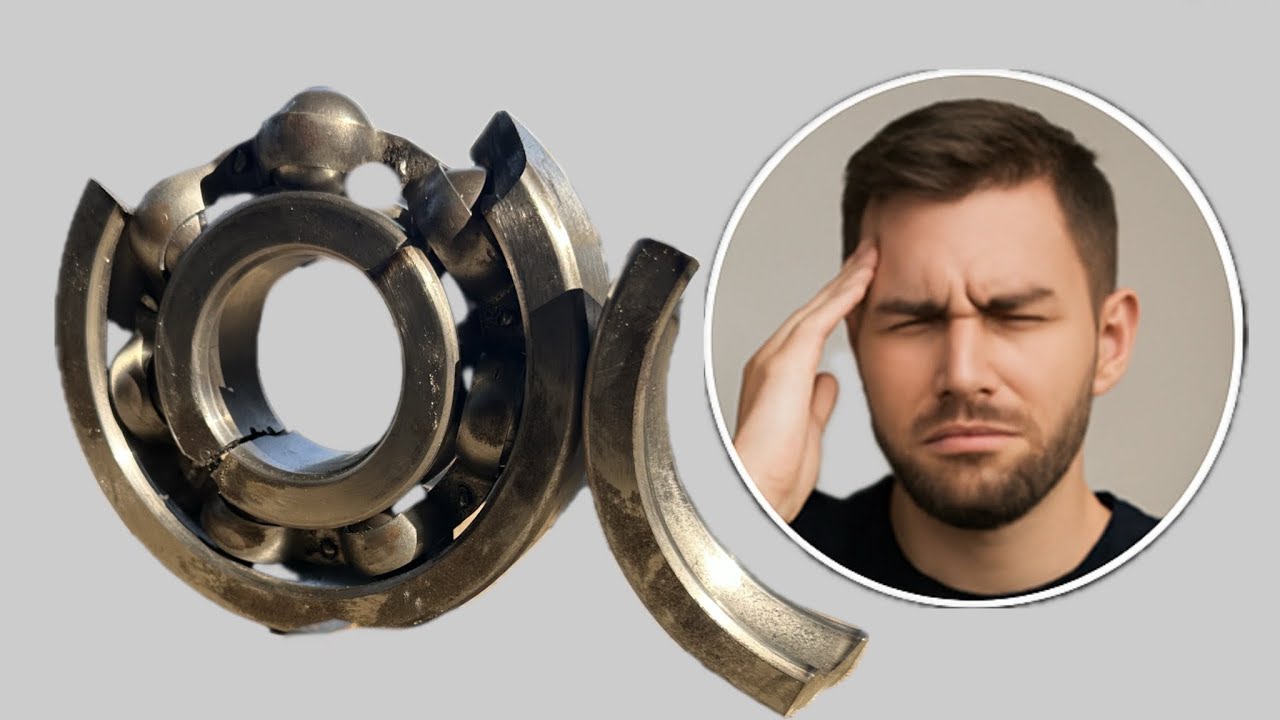 How to Repair Broken Outer Ring of Giant Bearing | Broken Bearing ...