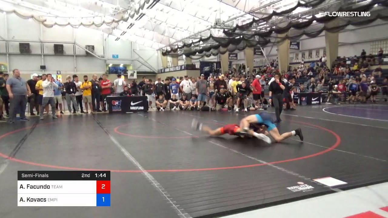 71 Kg Semifinal Alex Facundo Team Donahoe Vs AJ Kovacs Empire Wrestling ...