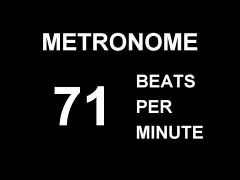 METRONOME 71 BPM (BEATS PER MINUTE) - YouTube