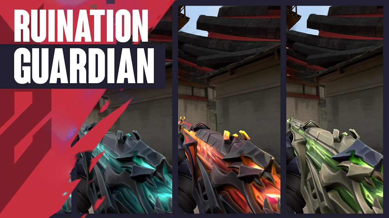 Ruination Guardian Skin Showcase - Valorant Ruination Skins - YouTube