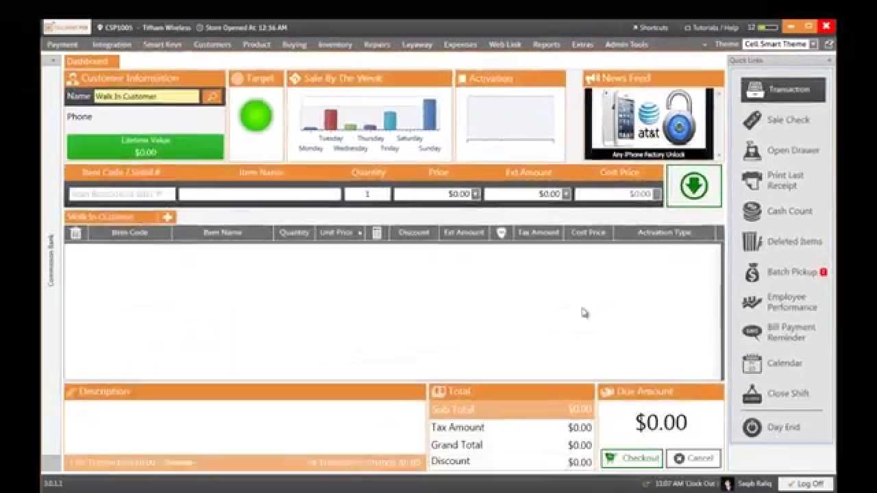 How to view transactions in CellSmart POS - YouTube