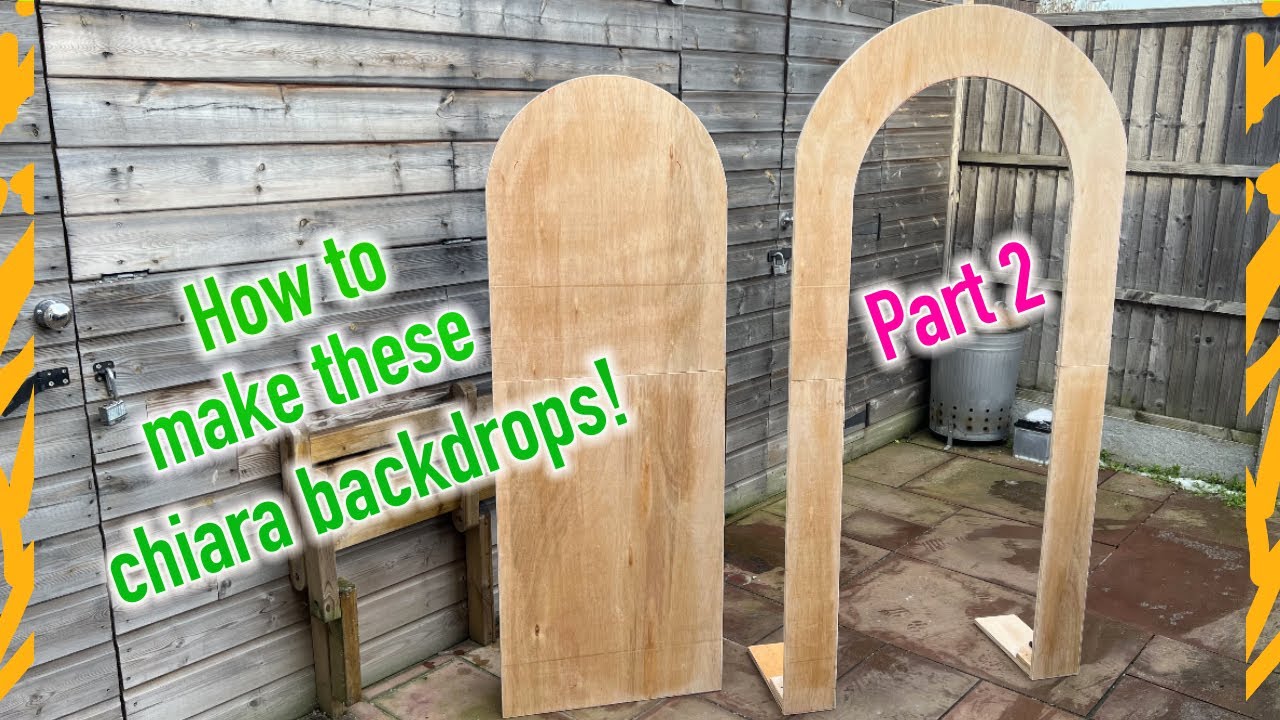 Party Backdrop part 2 DIY Folding Chiara - YouTube