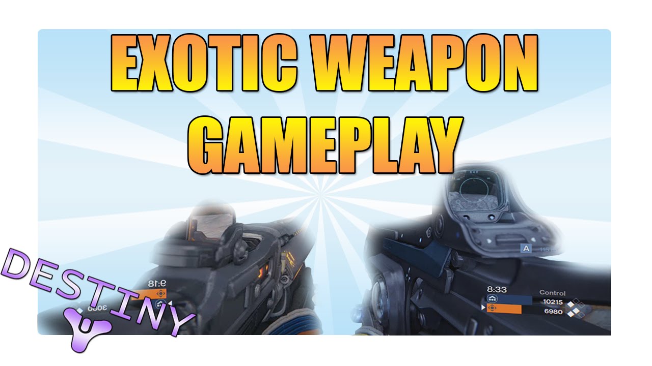 DESTINY - Hard Light & Invective Gameplay! (Exotic Weapons Gameplay ...
