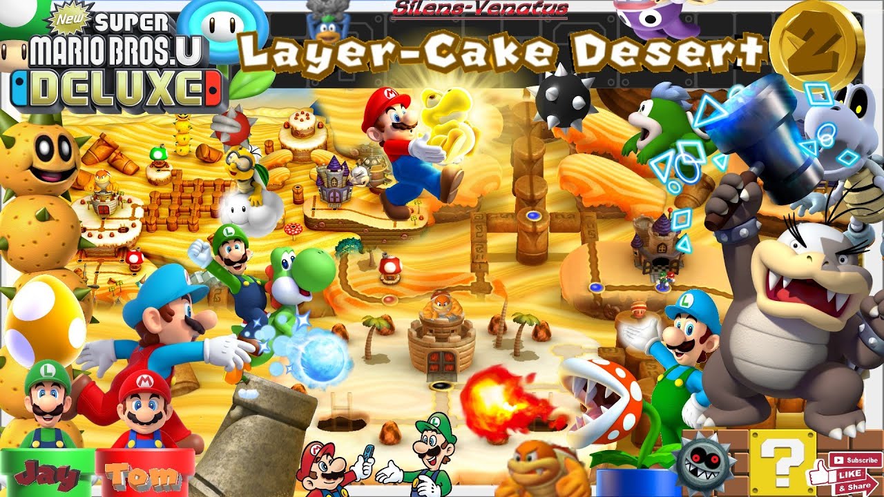 2: Layer-Cake Desert [New SUPER MARIO BROS.™ U DELUXE] - YouTube
