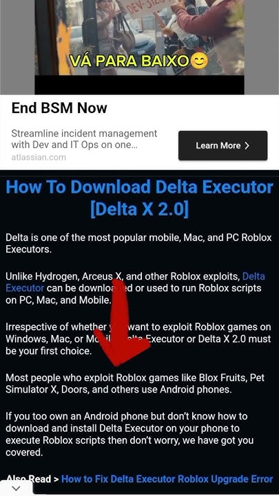DELTA EXECUTOR TUTORIAL! [querem que ensine a como passar pela key?] #roblox #delts - YouTube
