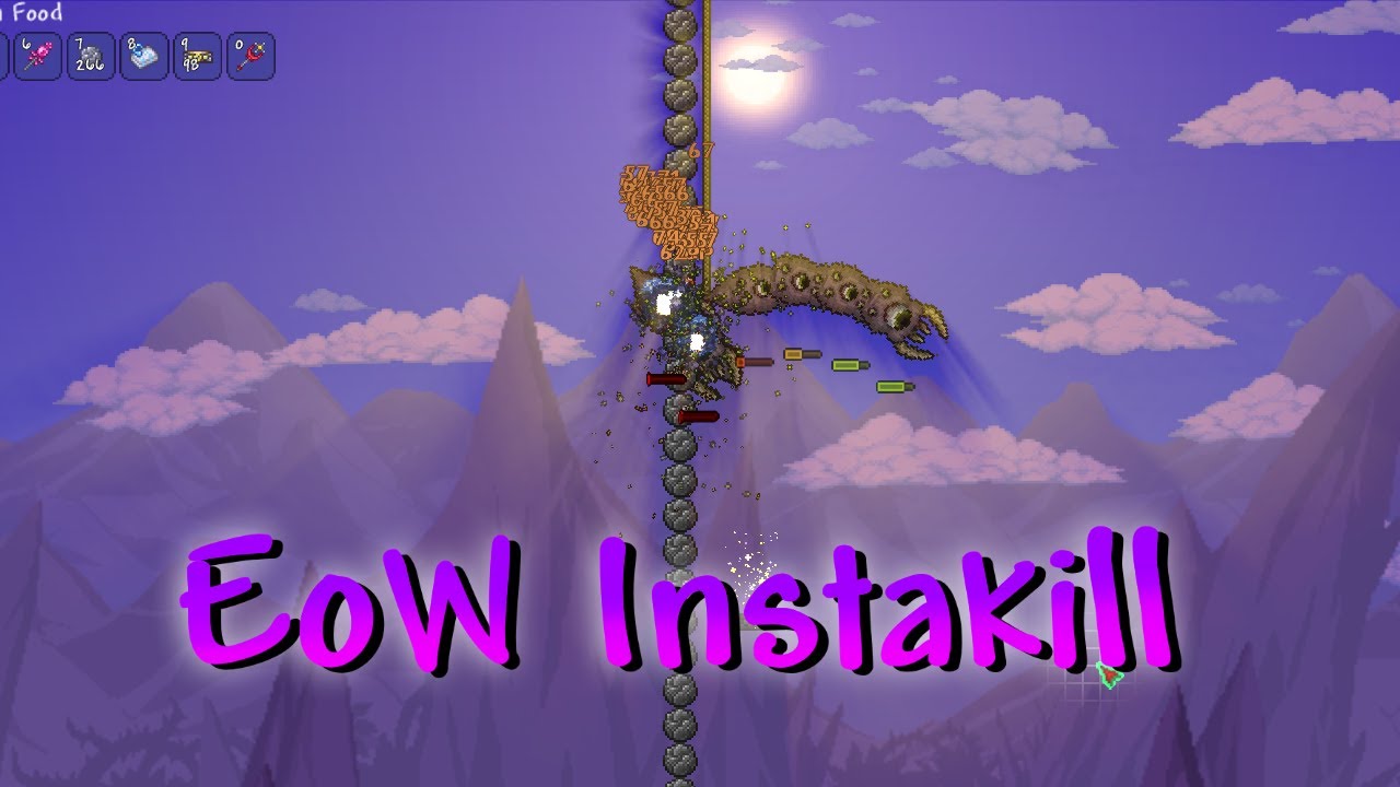 Eater of Worlds Cheese - Boulder Instakill - Terraria (Legendary too ...