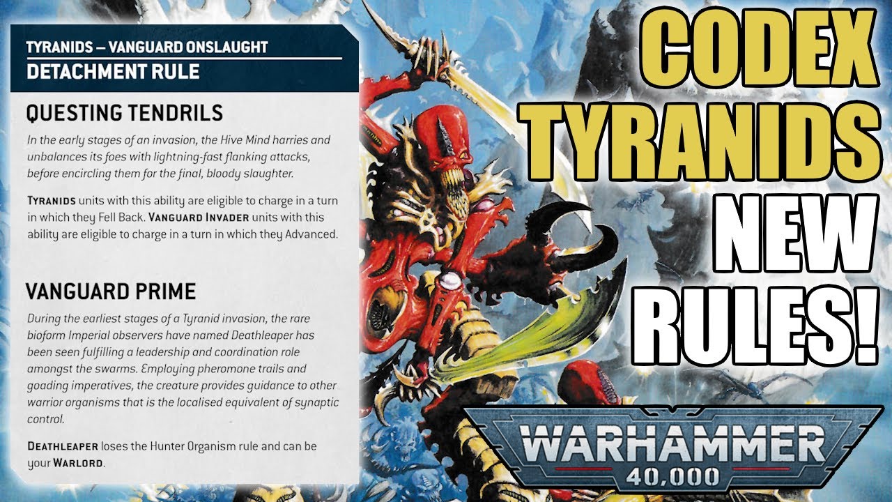 New Tyranid Codex Detachments Rules! Vanguard Onslaught Looks GREAT ...