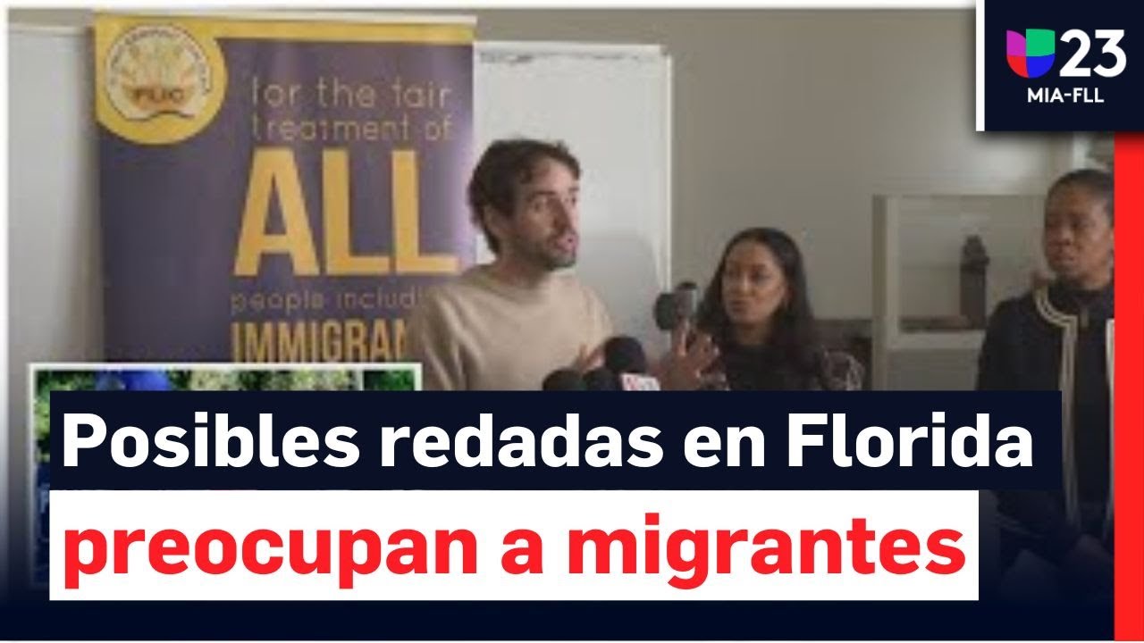 Organizaciones del sur de Florida alertan sobre posibles redadas - YouTube