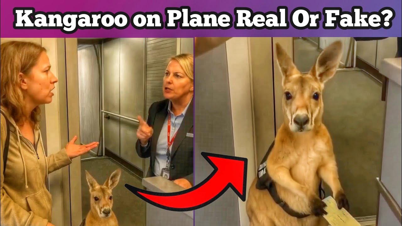 Kangaroo on a Plane? | Real or Fake? | Viral Video Reality Explained ...