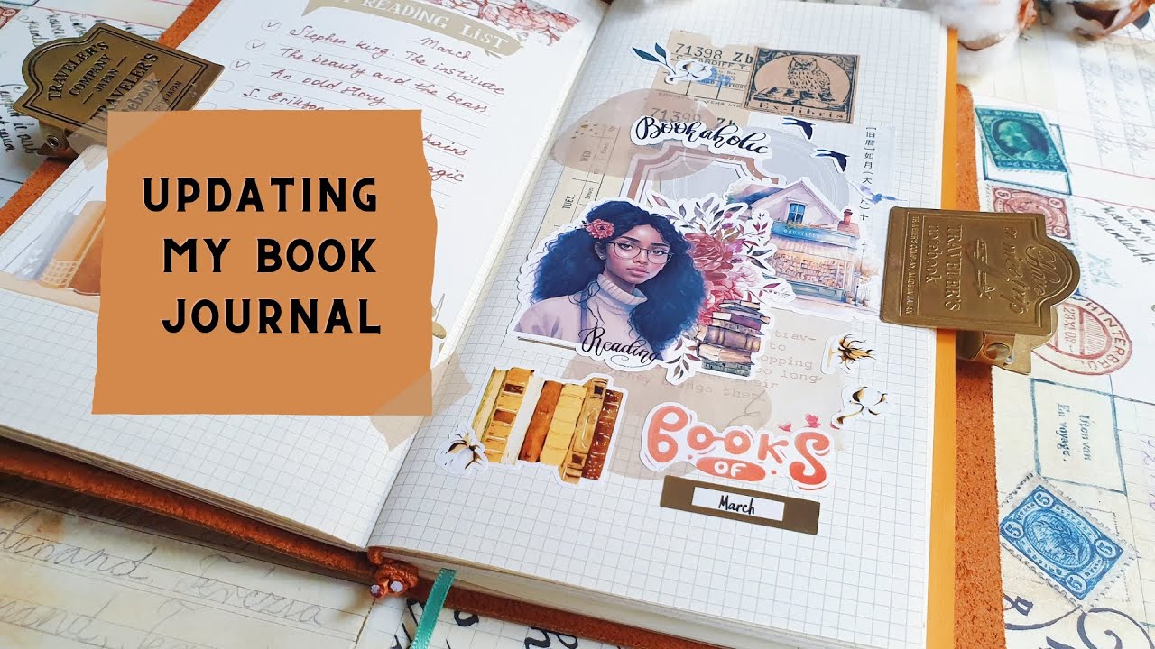 Book journal, March 2023) Updating my Book journal - YouTube