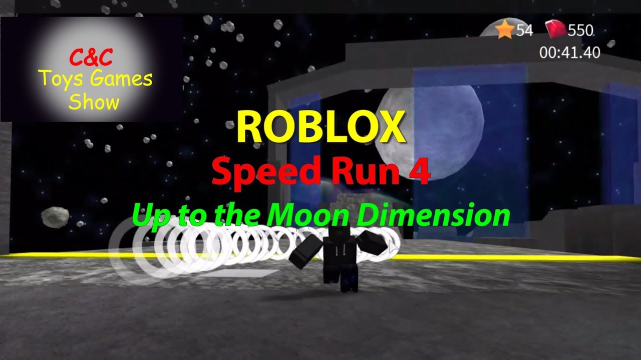 Great ROBLOX Speed Run 4 - Race to the Moon Dimension Challenge - YouTube
