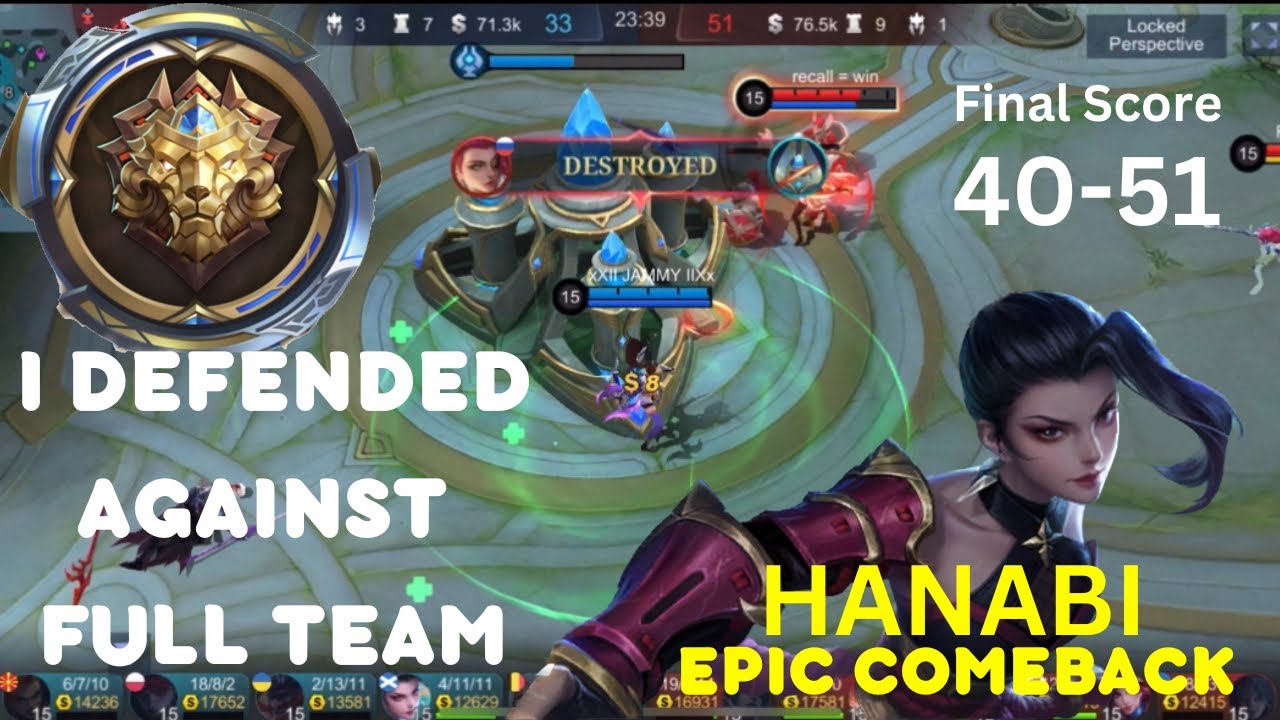 Mobile Legends Bang Bang Legend Ranked Match Close Battle - YouTube
