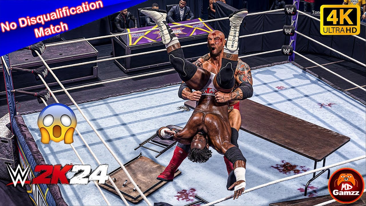 WWE 2K24 - Batista vs. Booker-T - Best wwe Match - YouTube