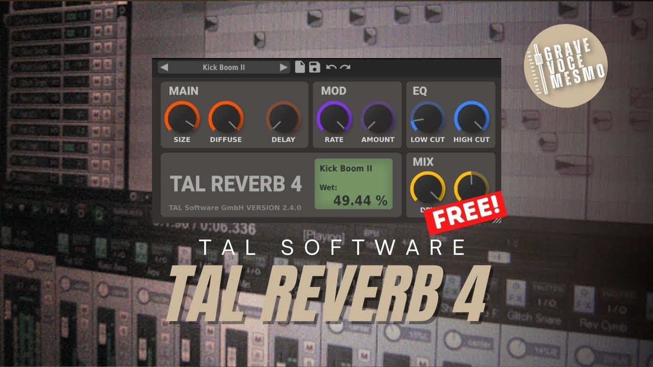 TAL Reverb 4 - Um Reverb Gratuito com características dos anos 80 - YouTube