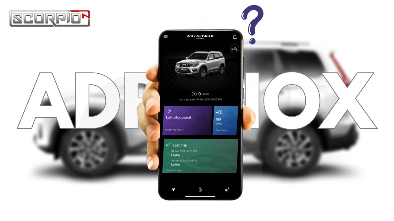 Adrenox - Live Demo And Exclusive Features | Mahindra Scorpio N - YouTube