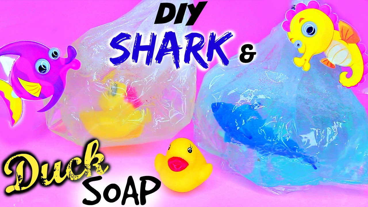 DIY Fish in a Bag Soap - DIY Shark & Duck Soap! Easy Soap Making How To ...