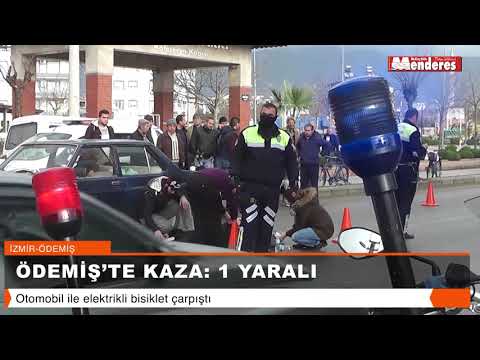 ÖDEMİŞ'TE KAZA: 1 YARALI