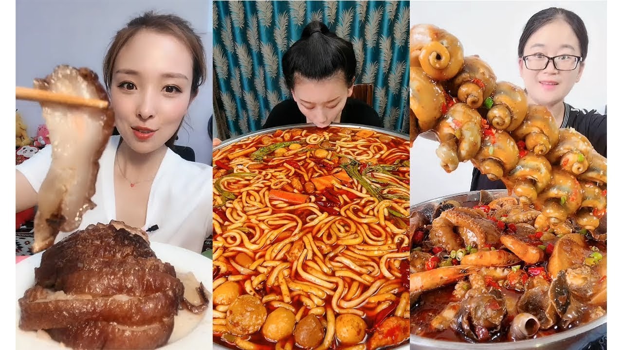 Chinese various food challenges Mukbang Eating show Vol 164 - YouTube