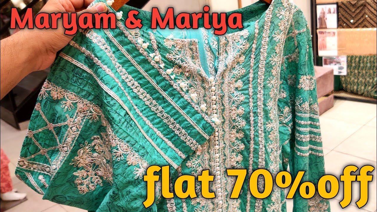 Maryam & Mariya fancy collection flat 70%off flat 40%off 2024 - YouTube