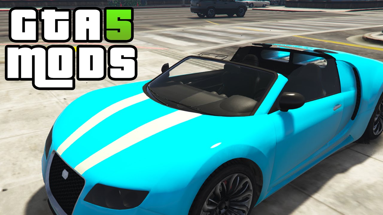 GTA 5 PC MODS - Convertible Adder 1.0 (GTA 5 Car Mod) - YouTube