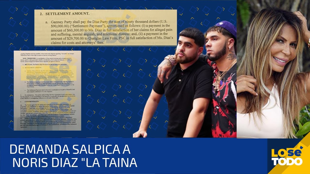 DEMANDA DE ANUEL Y FRABIAN SALPICA A NORIS DIAZ “LA TAÍNA” - YouTube