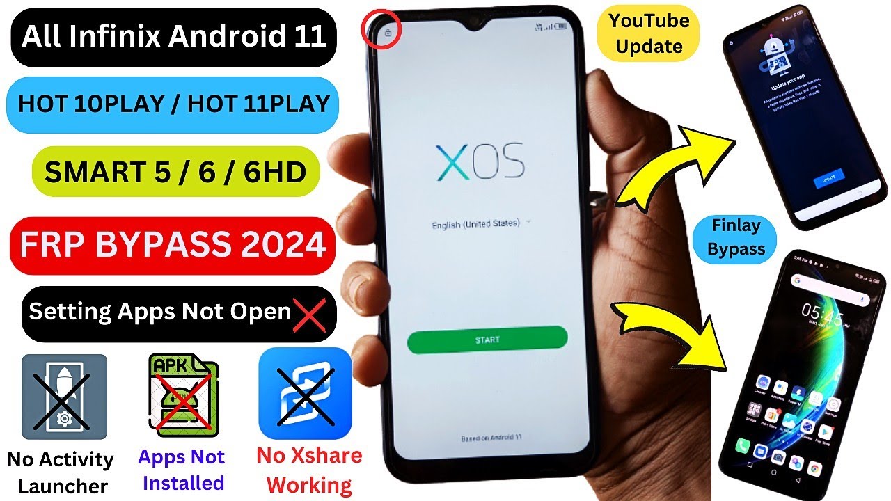 Infinix Android 11 FRP Bypass Apps Not Working | X688B/X657B/X6611B ...